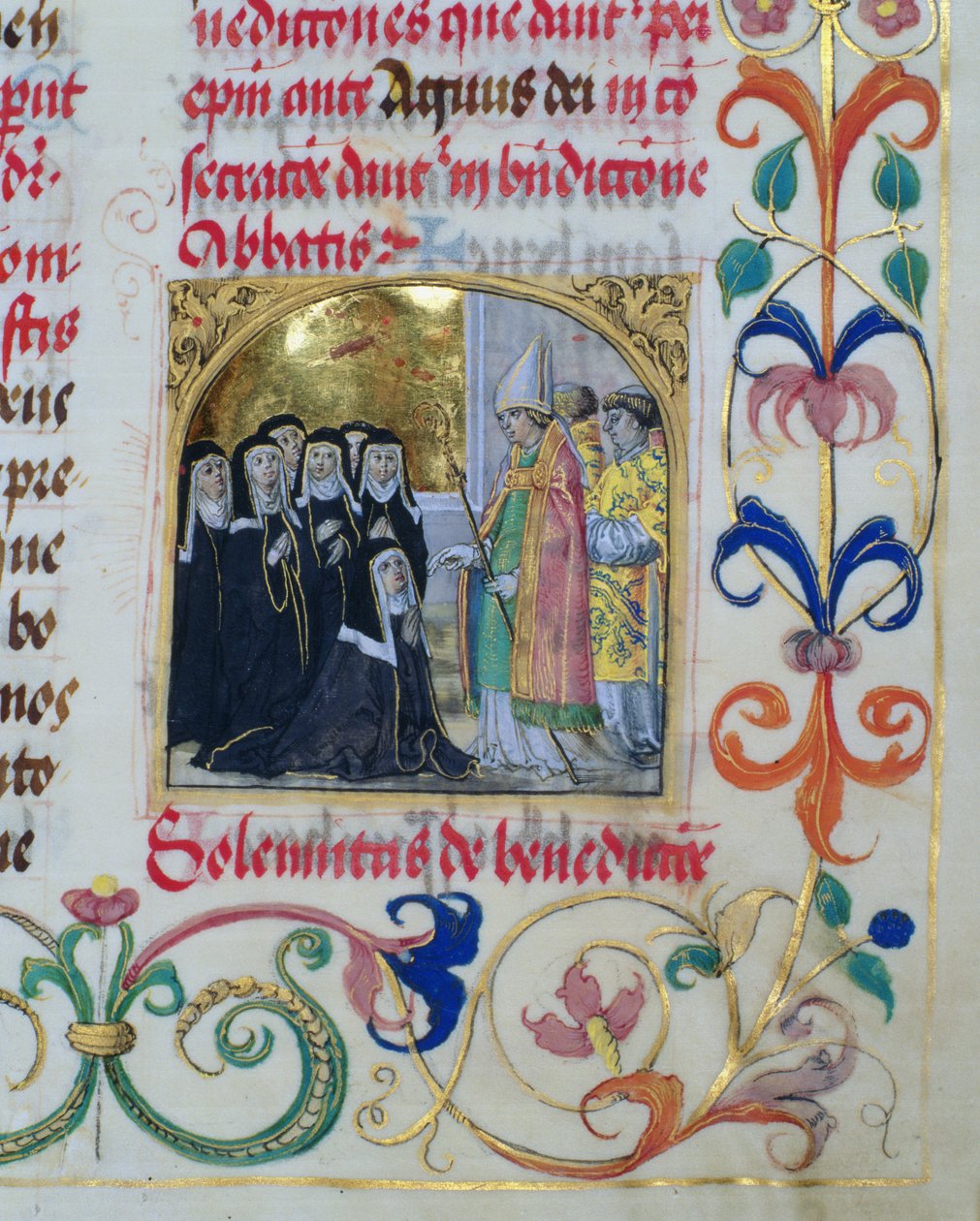 Bishop Blessing the Nuns from the Pontifical of Bishop Erasmus Ciolek ...