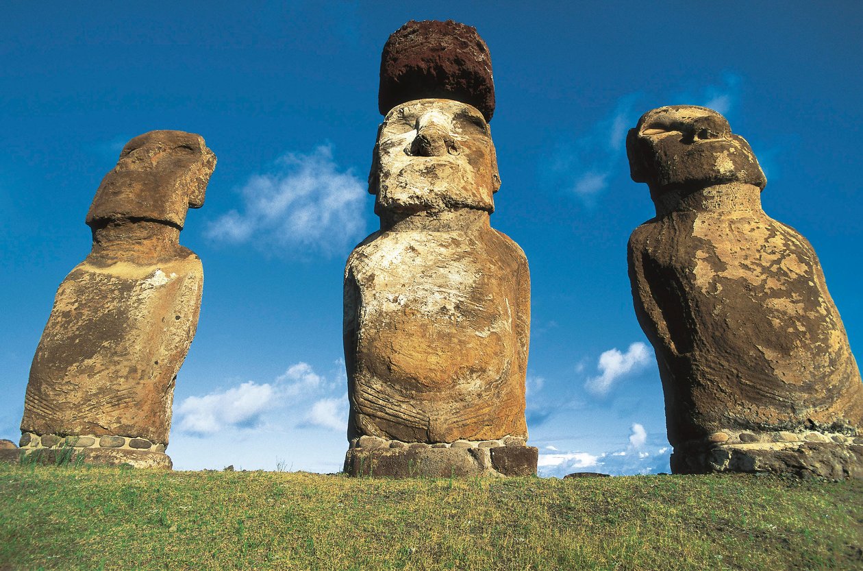 Moai Statues, Rapa Nui National Park, Easter Island, Chile