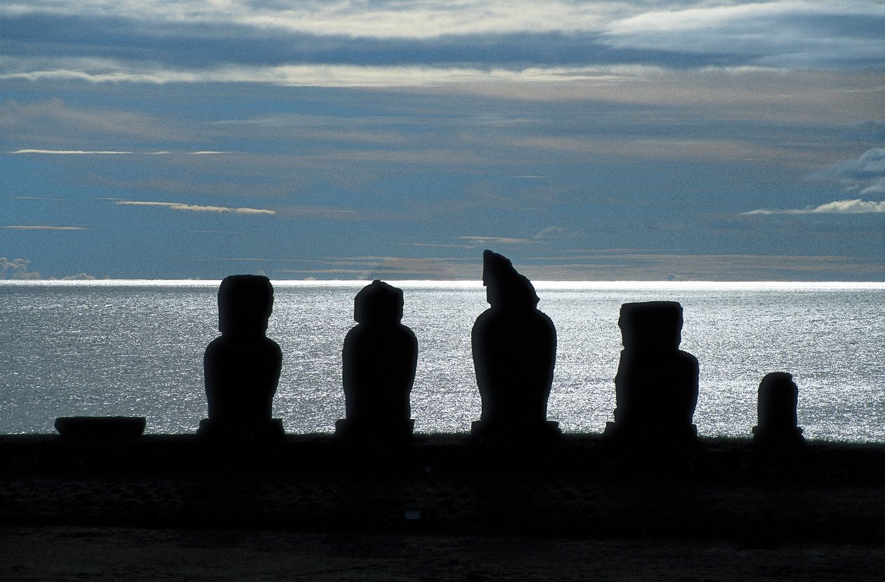 Moai Statues, Rapa Nui National Park, Easter Island, Chile