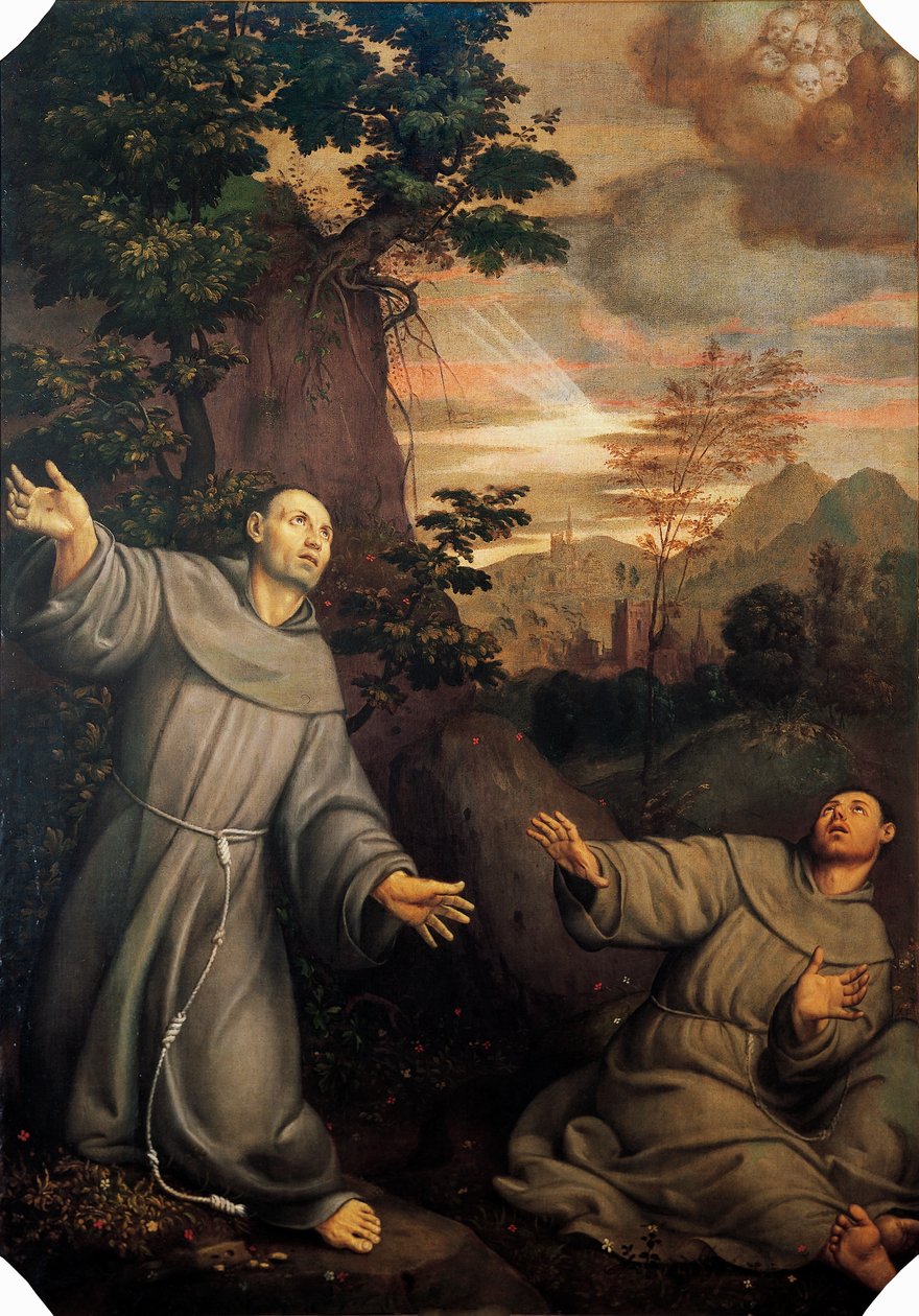 Ecstasy of St Francis by Pomponio Amalteo