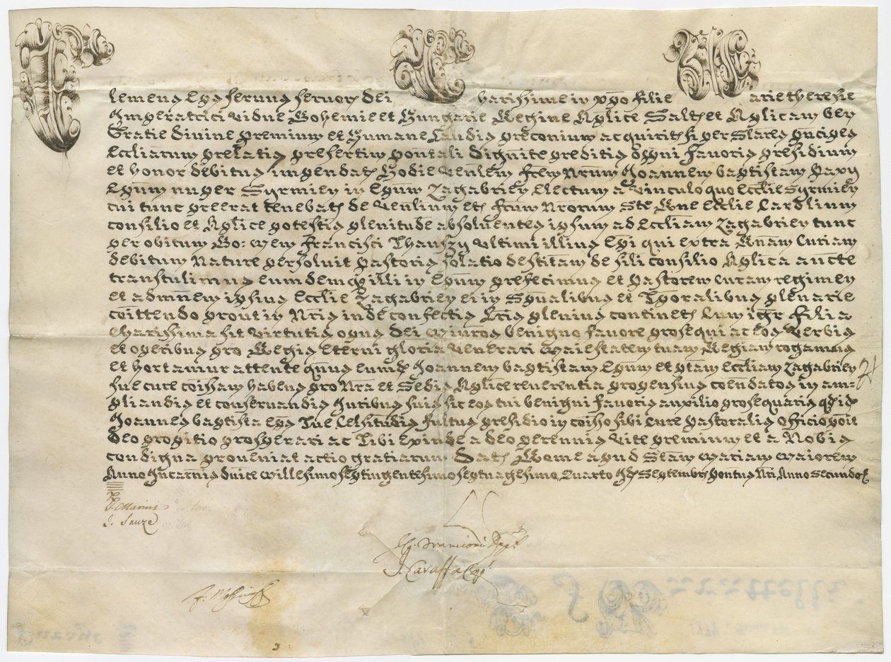 Apostolic Letter of Pope Clement XIV to Empress Maria Theresa ...
