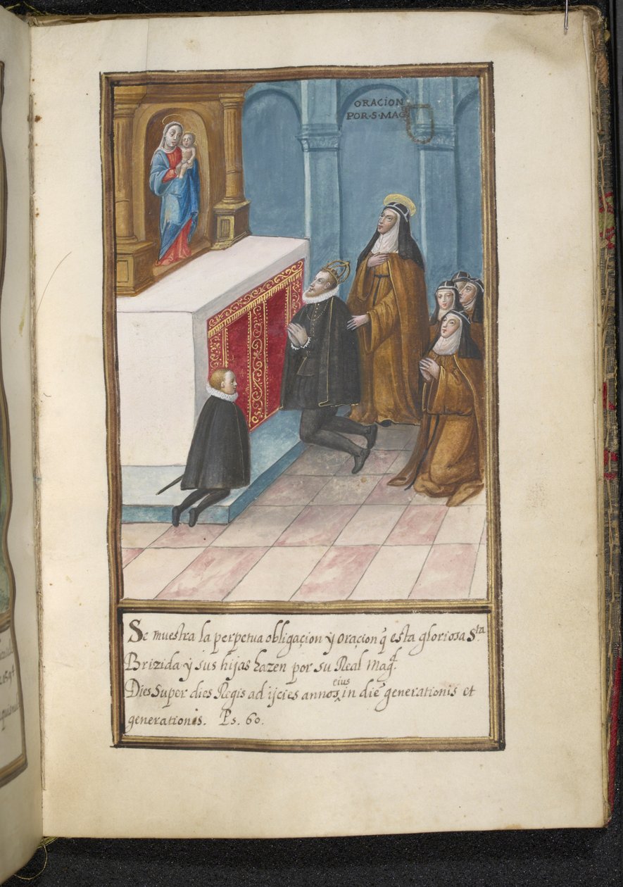 Illustration from a history of the peregrinations of the Syon Nuns ...