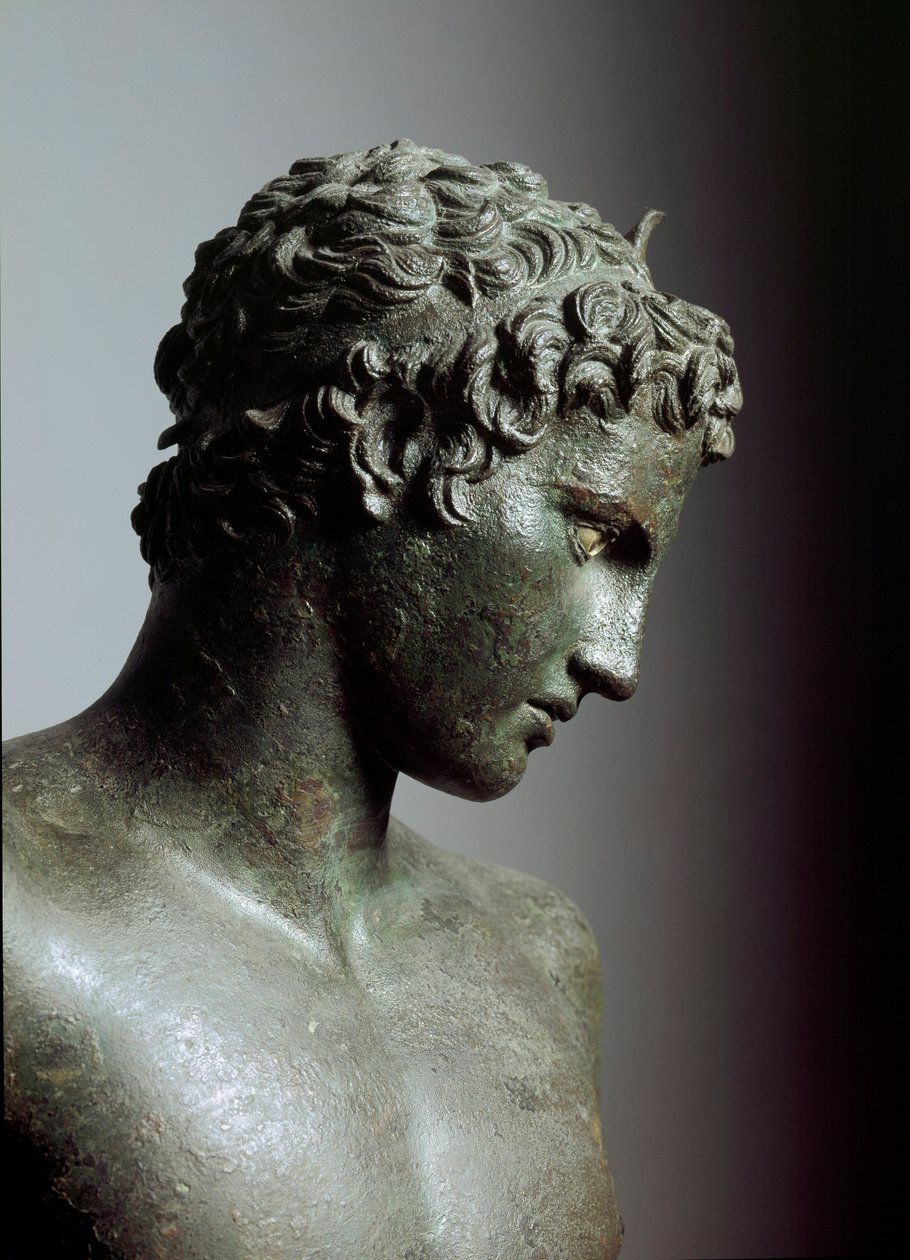 Greek Art: the young man of Marathon (detail) by Praxiteles