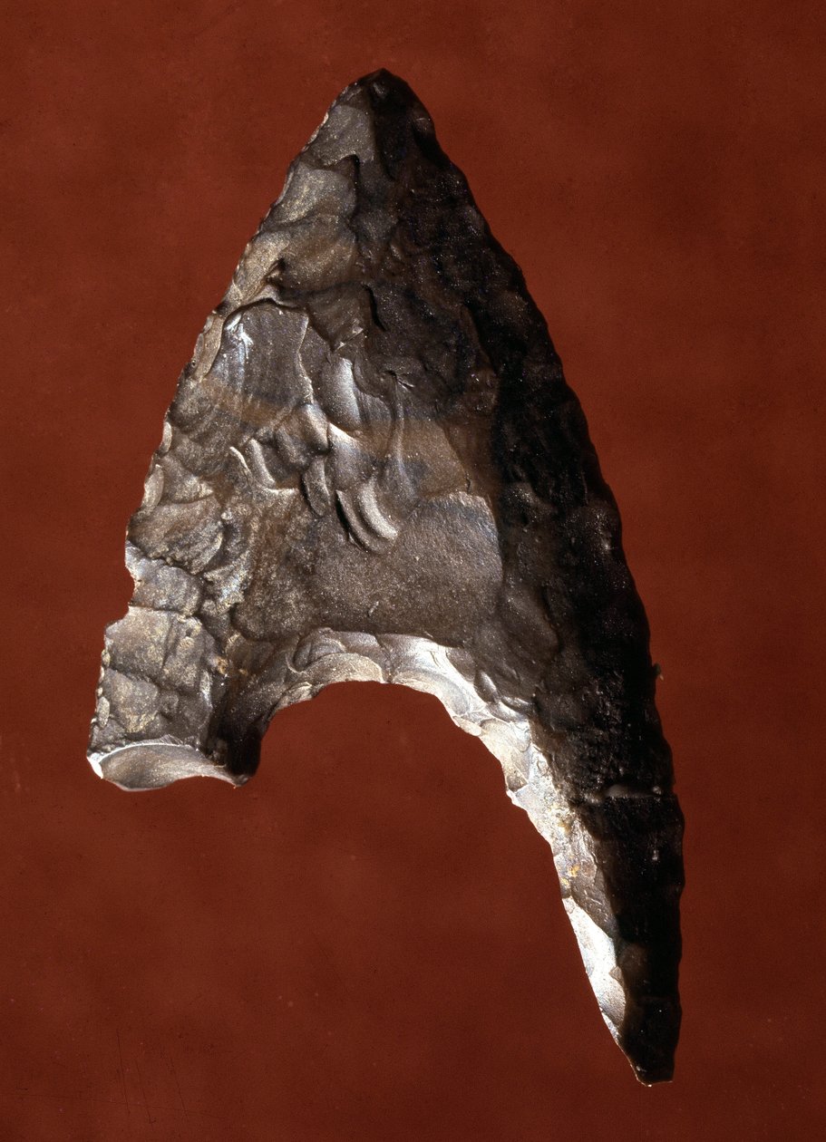 Egyptian Antiquity: Tip of Arrow from the Site of Fayoum in Egypt