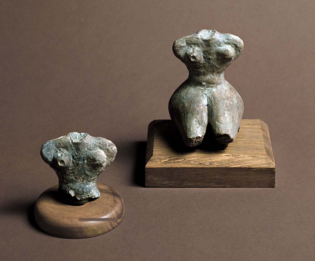 Prehistory: small idol dating from the Middle Neolithic. Reconstitution ...