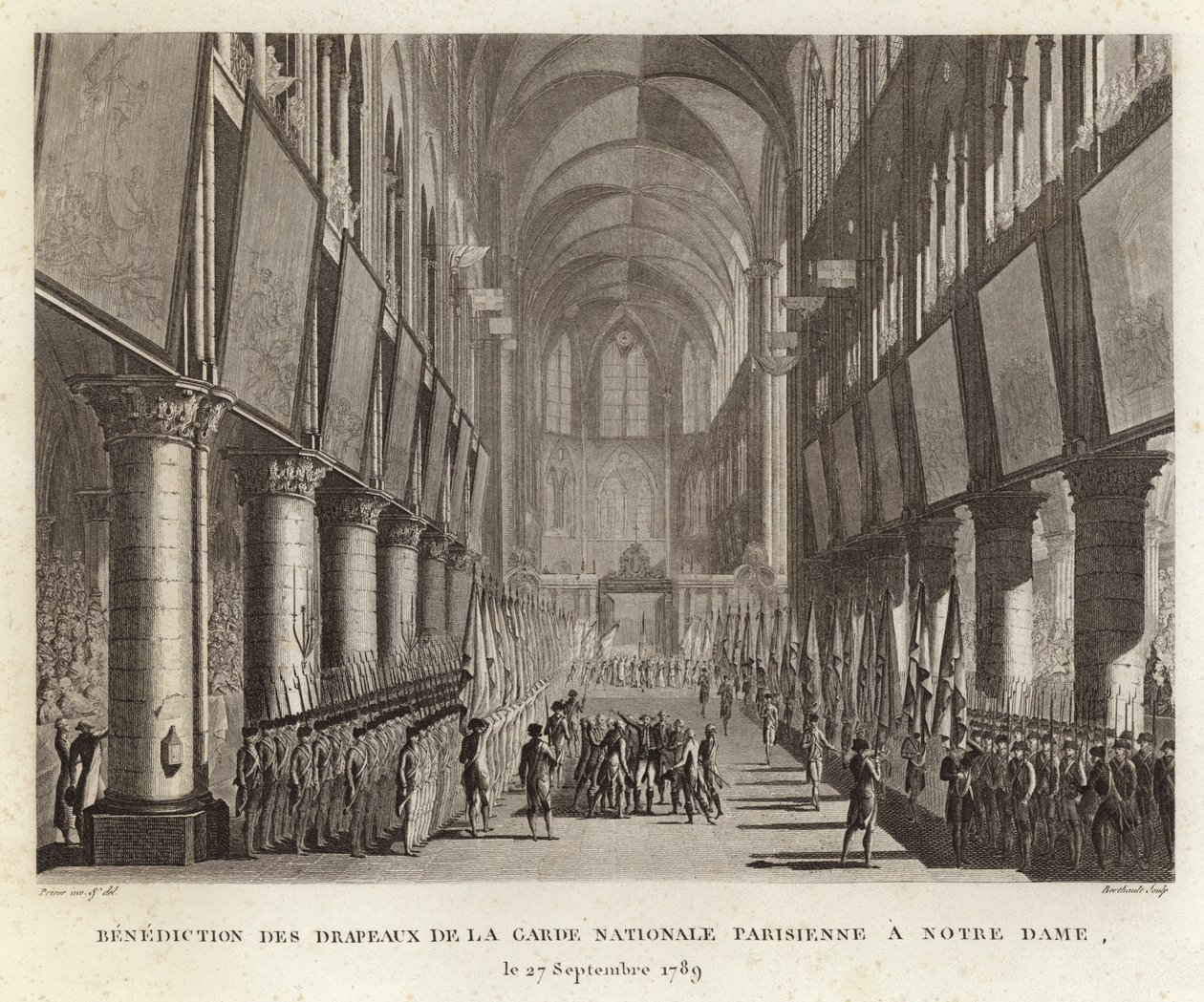 Blessing of the Flags by the Paris National Guard by Prieur