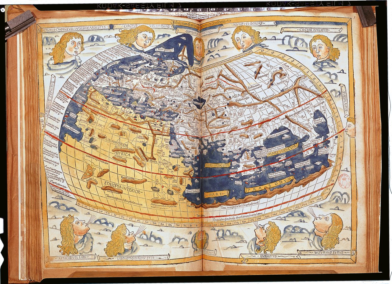 Map of the World, 1486 by Ptolemy: Buy fine art print