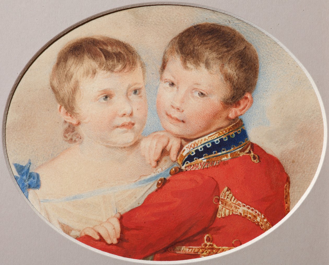 Portrait of Crown Prince Alexander Nikolayevich and Grand Duchess Maria ...