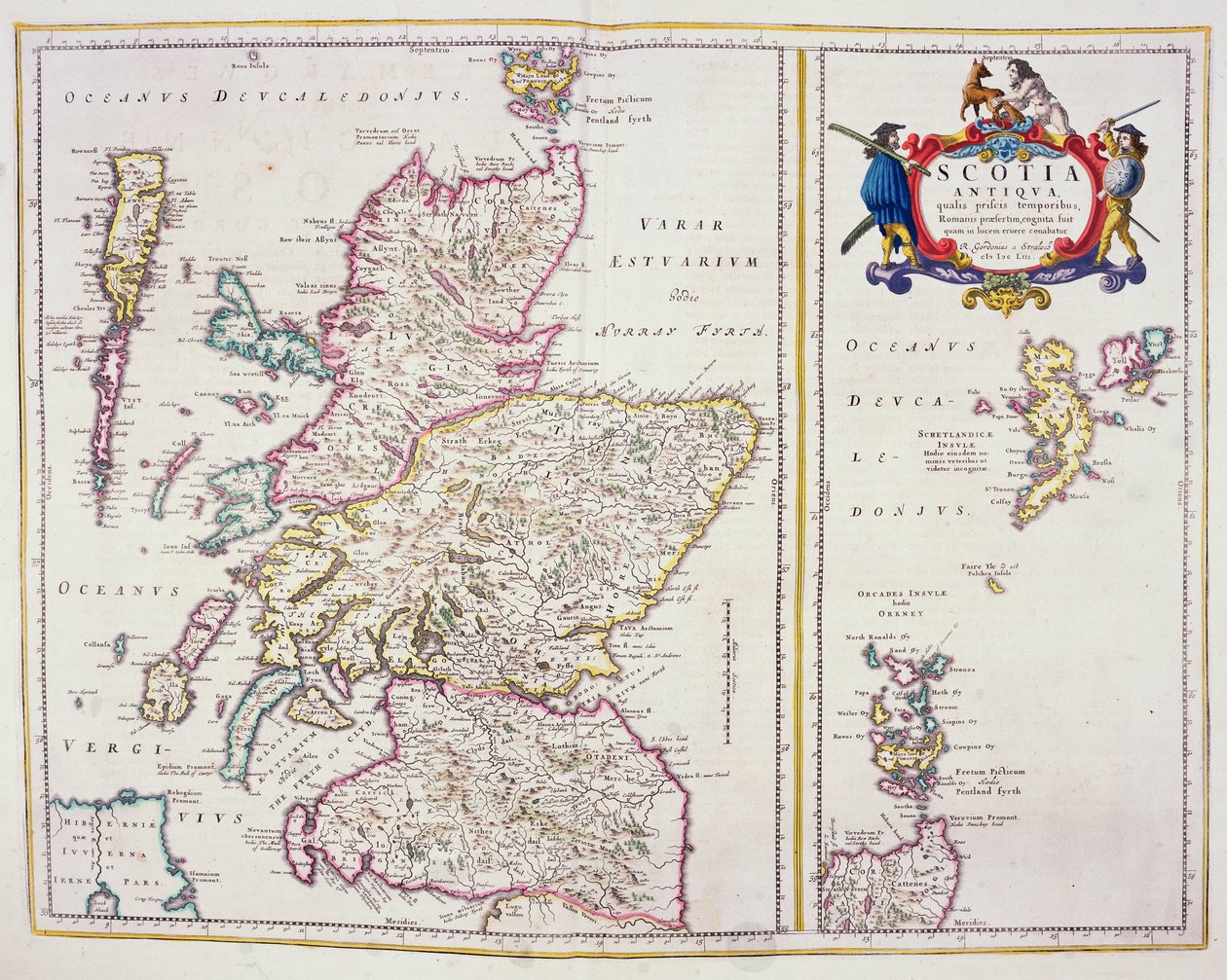 Map of Scotland, c.1700 by R. Gordon: Buy fine art print