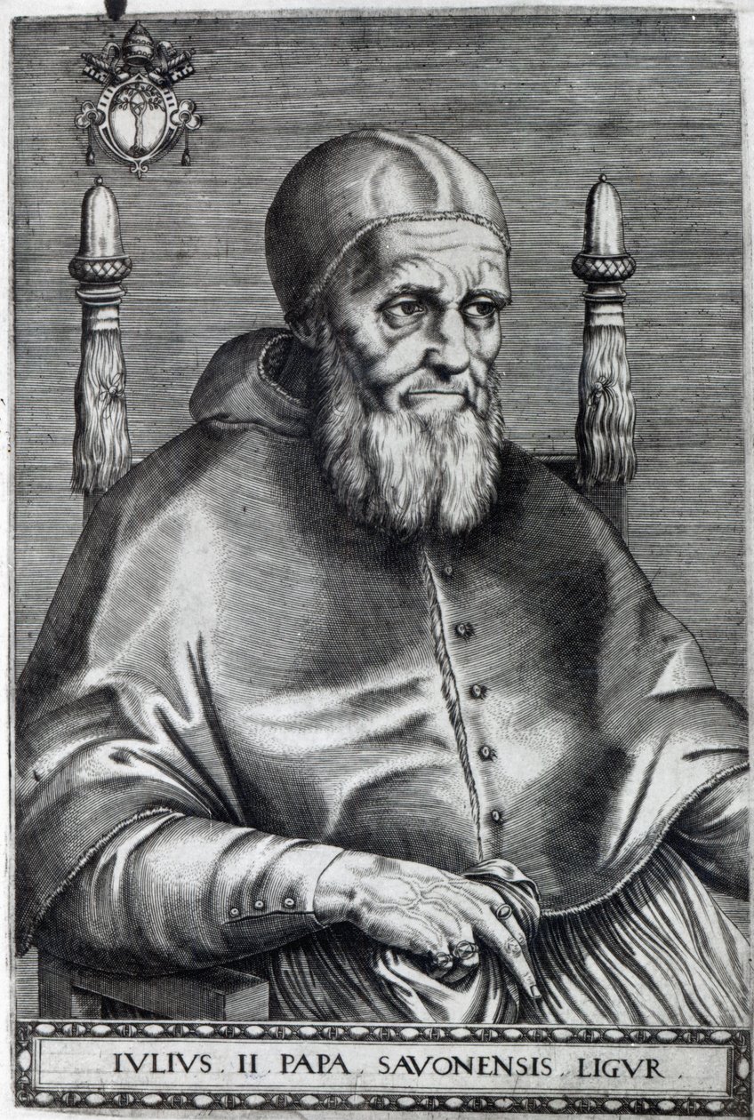 Pope Julius II by Raffaello Sanzio Raphael: Fine art print