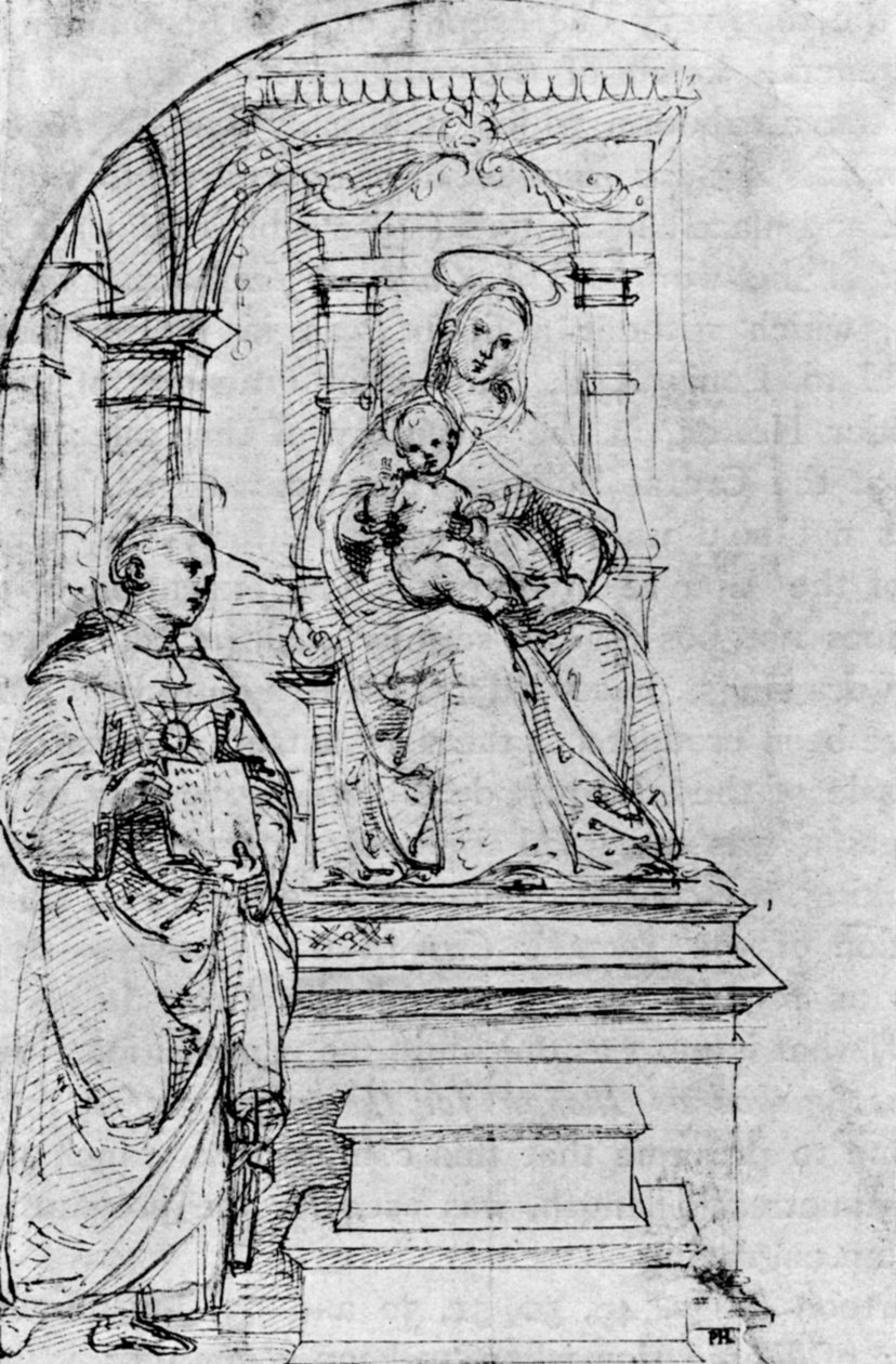 Nicolas De Tolentino by Raffaello Sanzio Raphael