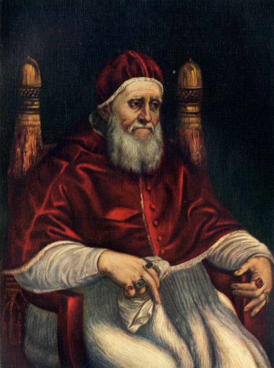Pope Julius II by Raffaello Sanzio Raphael: Fine art print