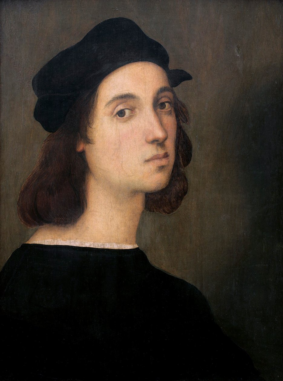 Self-Portrait by Raffaello Sanzio Raphael: Fine art print