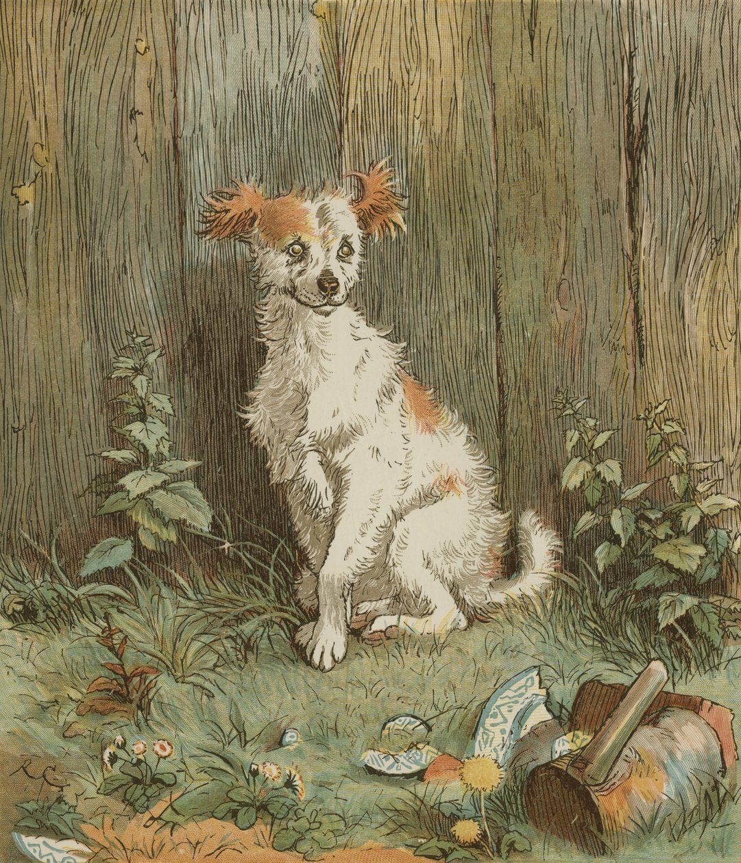 An Elegy on the Death of a Mad Dog (Illustration by Randolph Caldecott)