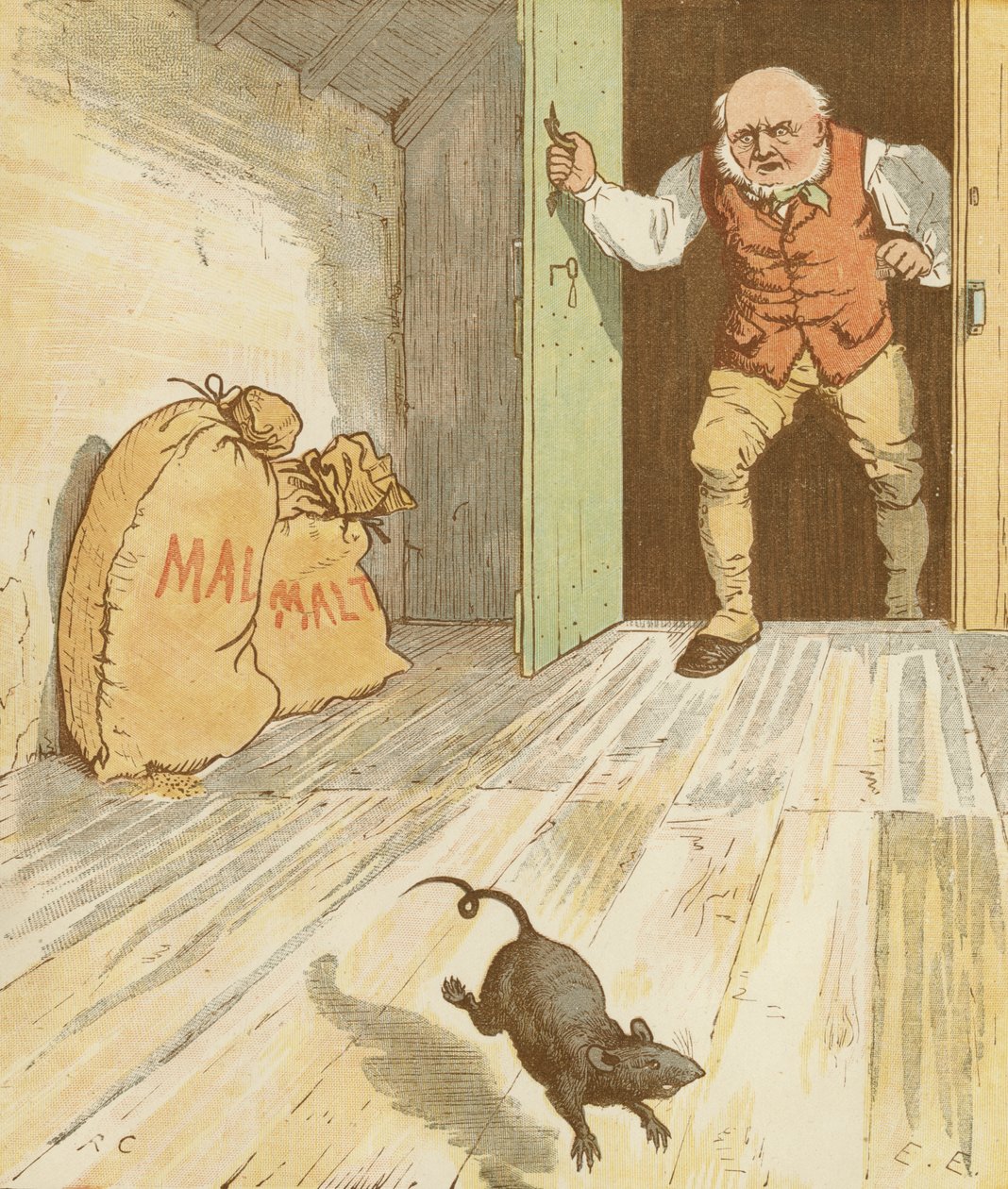 The House that Jack Built (Illustration by Randolph Caldecott)