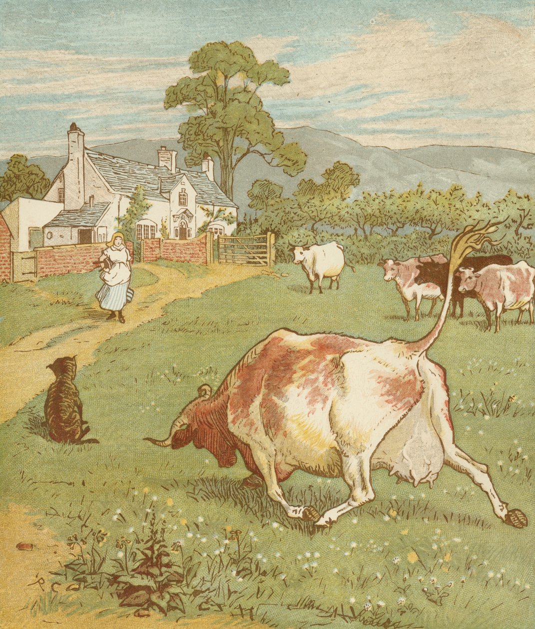 The House that Jack Built (Illustration by Randolph Caldecott)