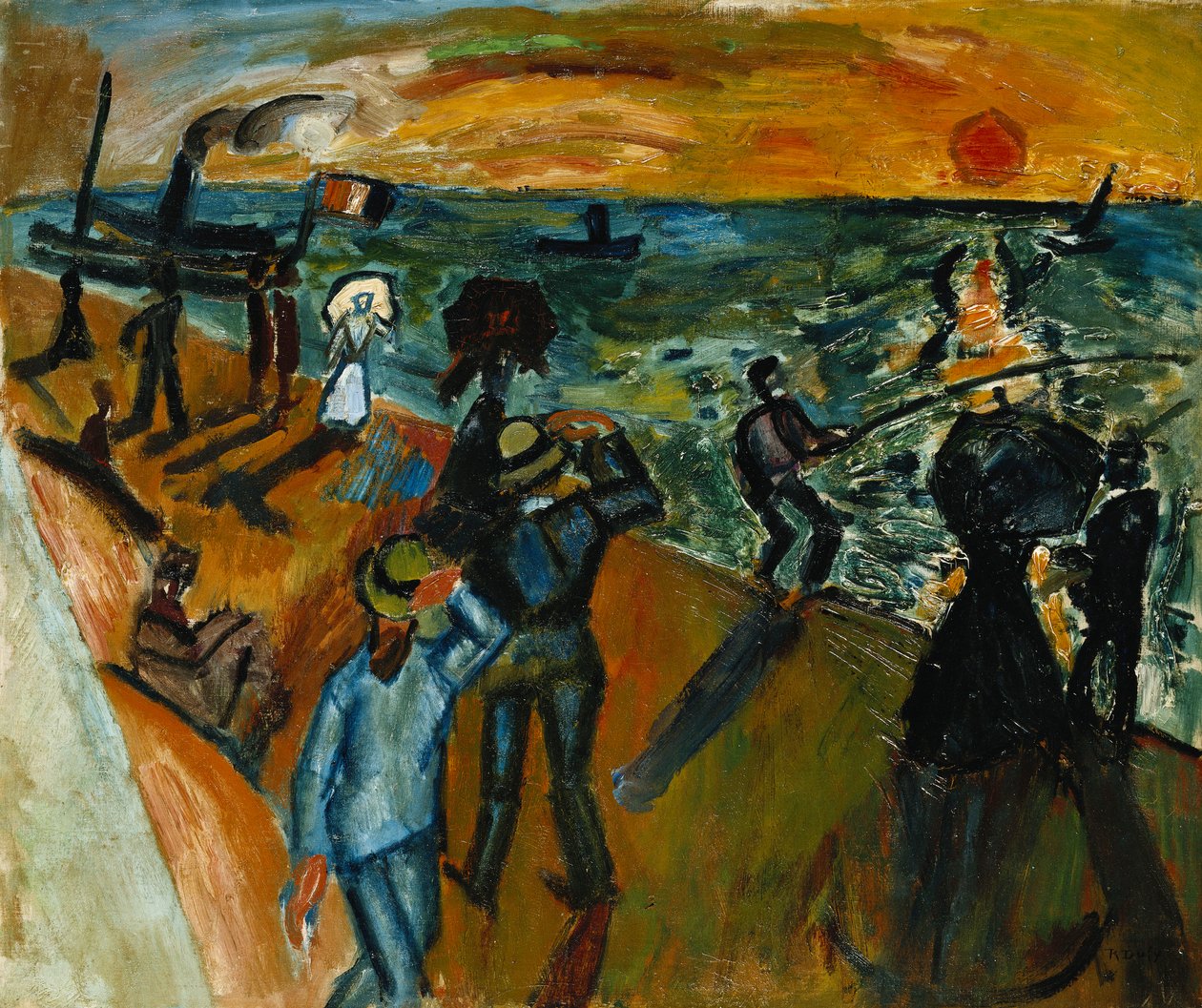 Gust of Wind (Anglers with their Lines) by Raoul Dufy
