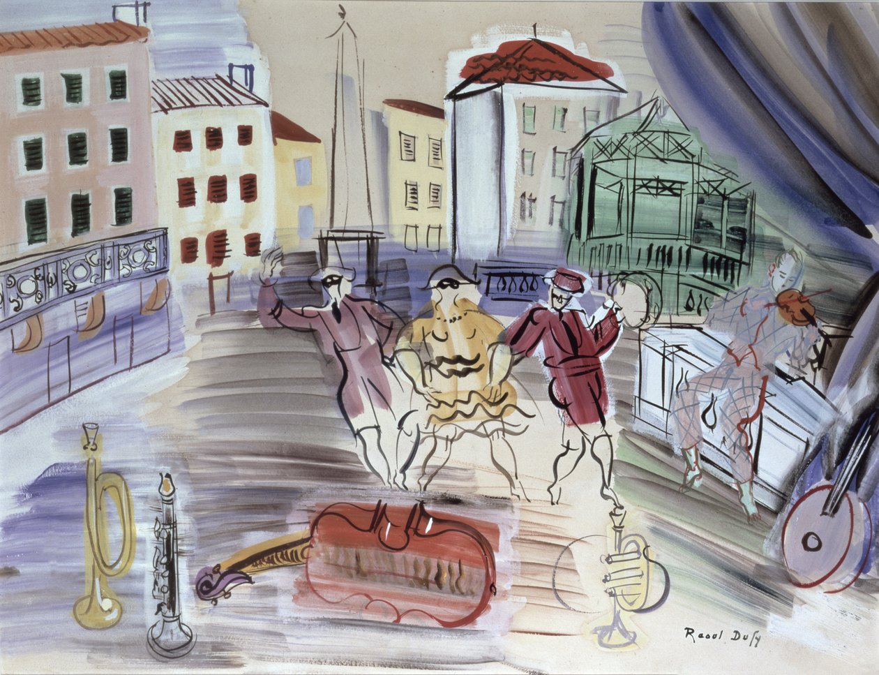 The Three Masks by Raoul Dufy: Buy fine art print