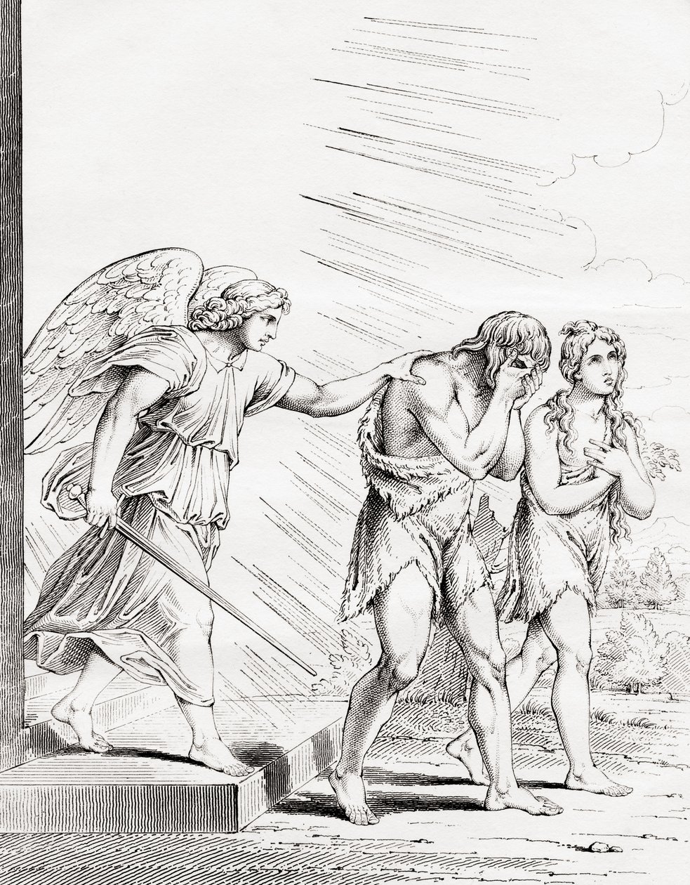 Adam and Eve Driven Out of Paradise, 19th Century
