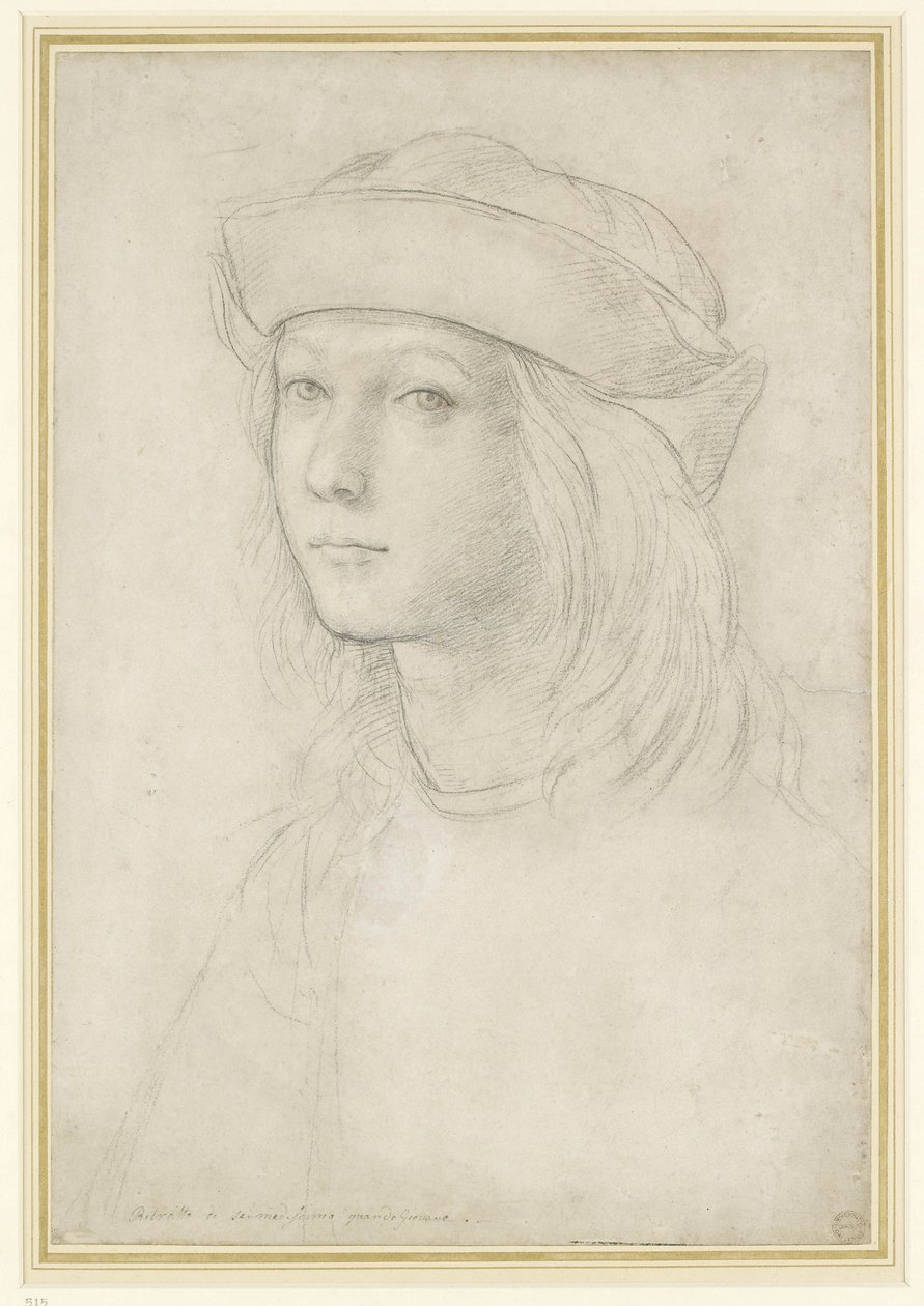 Self portrait by Raffaello Sanzio Raphael: Fine art print