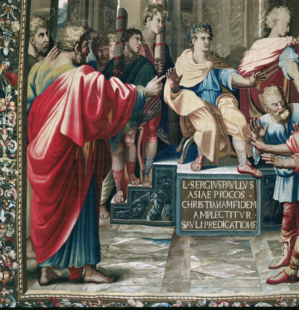 Tapestry Depicting the Acts of the Apostles, the Blindness of Elymas ...