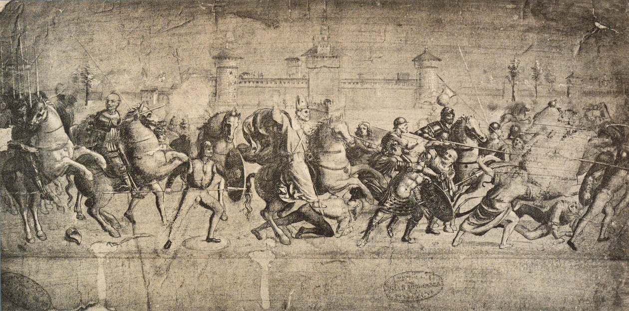 Cavaliers in Combat by Raffaello Sanzio Raphael