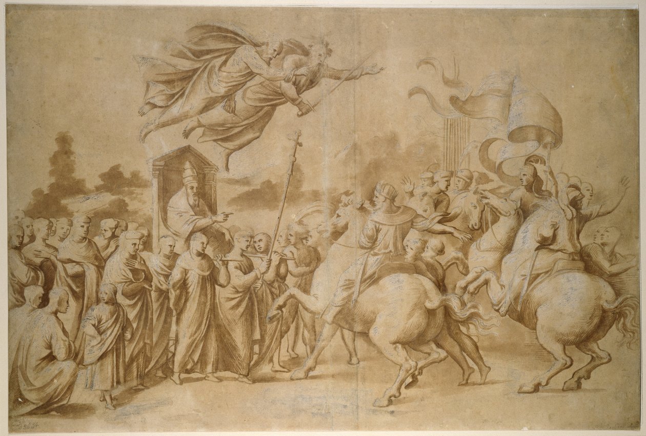 The Repulse of Attila by Raffaello Sanzio Raphael