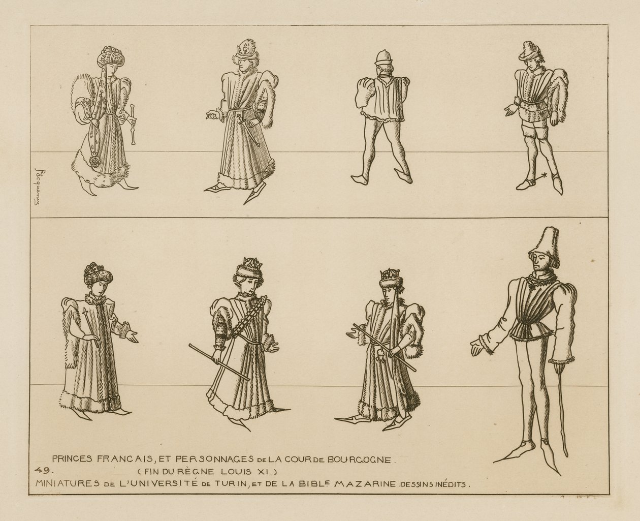 French princes and characters of the Burgundian court