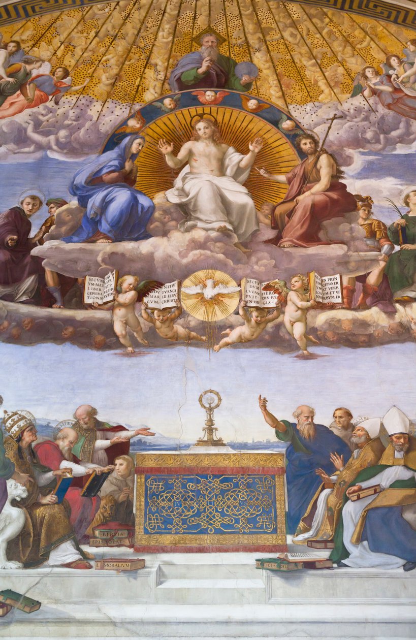 Disputation of the Holy Sacrament by Raphael (1483-1520)