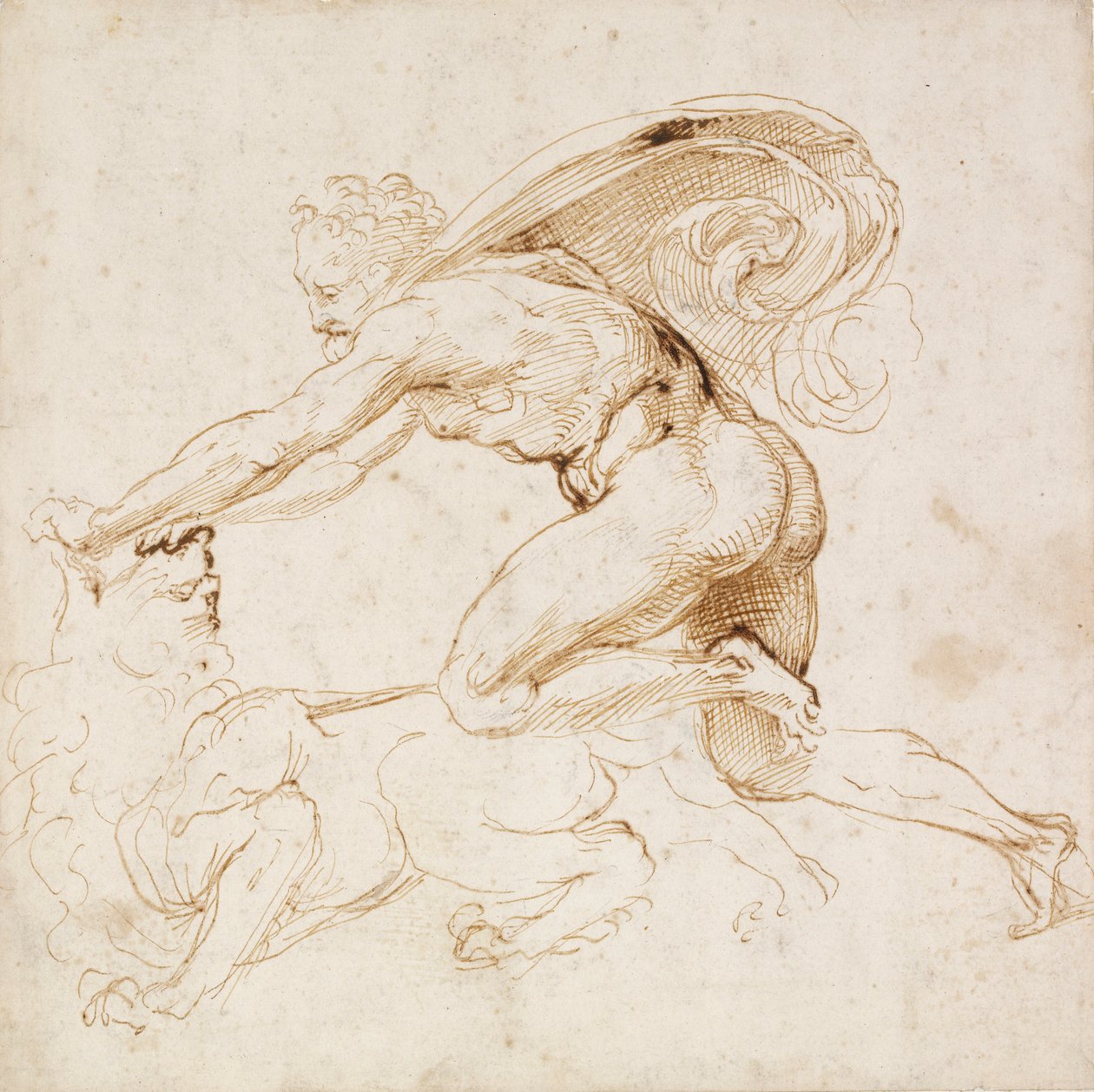 Hercules Overpowering a Lion, c1500-1520 by Raphael