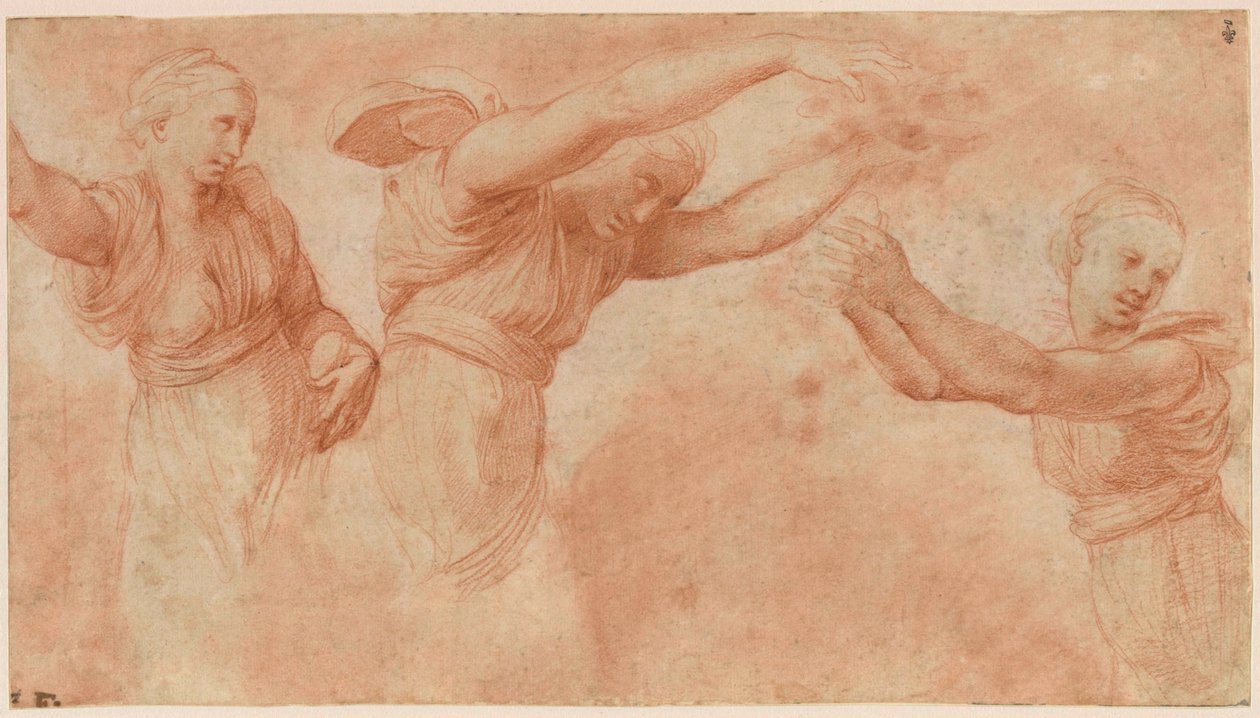 Study for the Gods Celebrating the Wedding of Psyche and Cupid