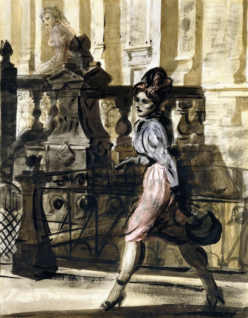 Downtown Walk by Reginald Marsh: Buy fine art print