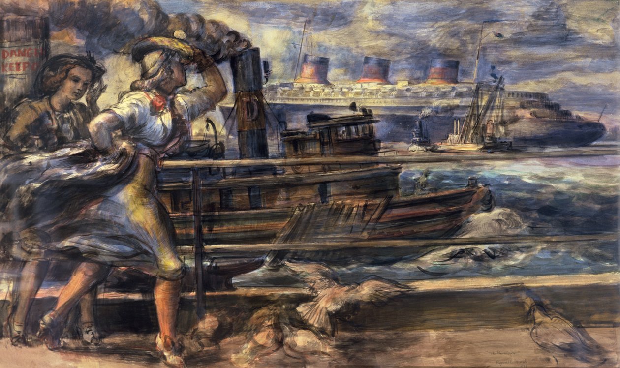 The Normandie by Reginald Marsh: Buy fine art print