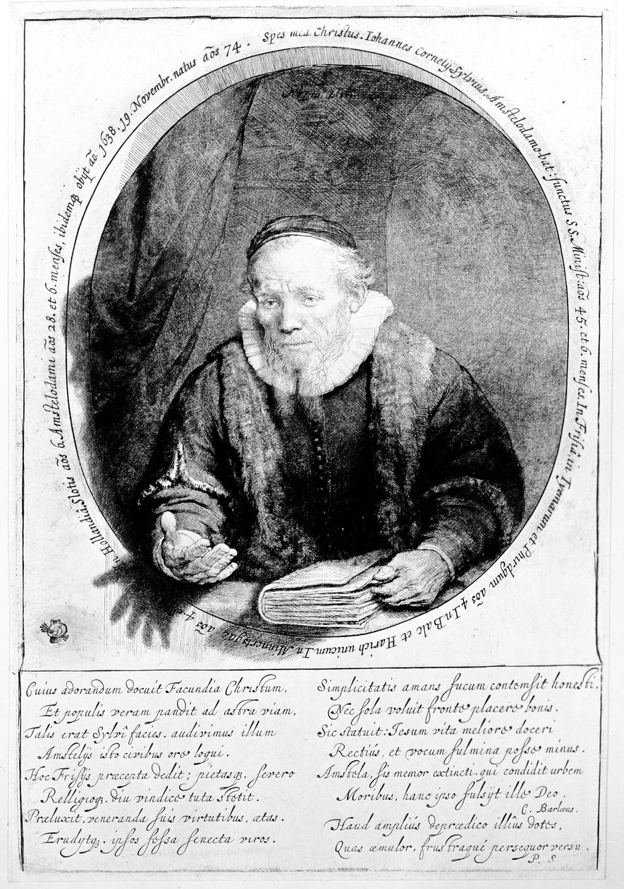 Jan Cornelisz Sylvius by Rembrandt van Rijn