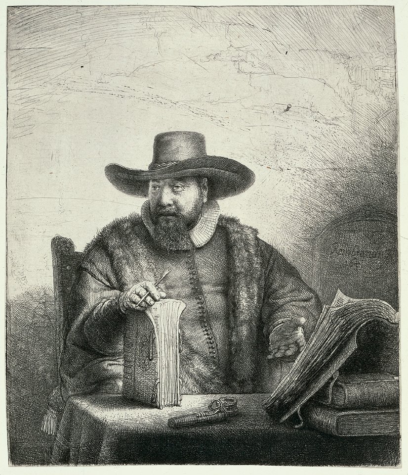 Portrait of Cornelis Claesz. Anslo by Rembrandt van Rijn