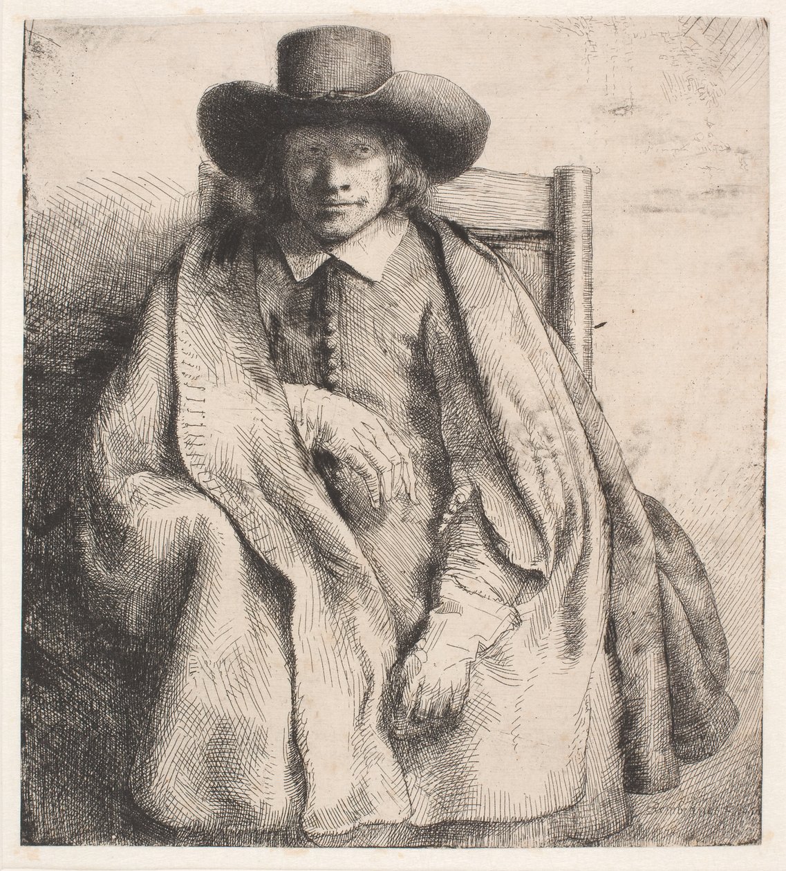 Clement de Jonghe, Printseller by Rembrandt van Rijn