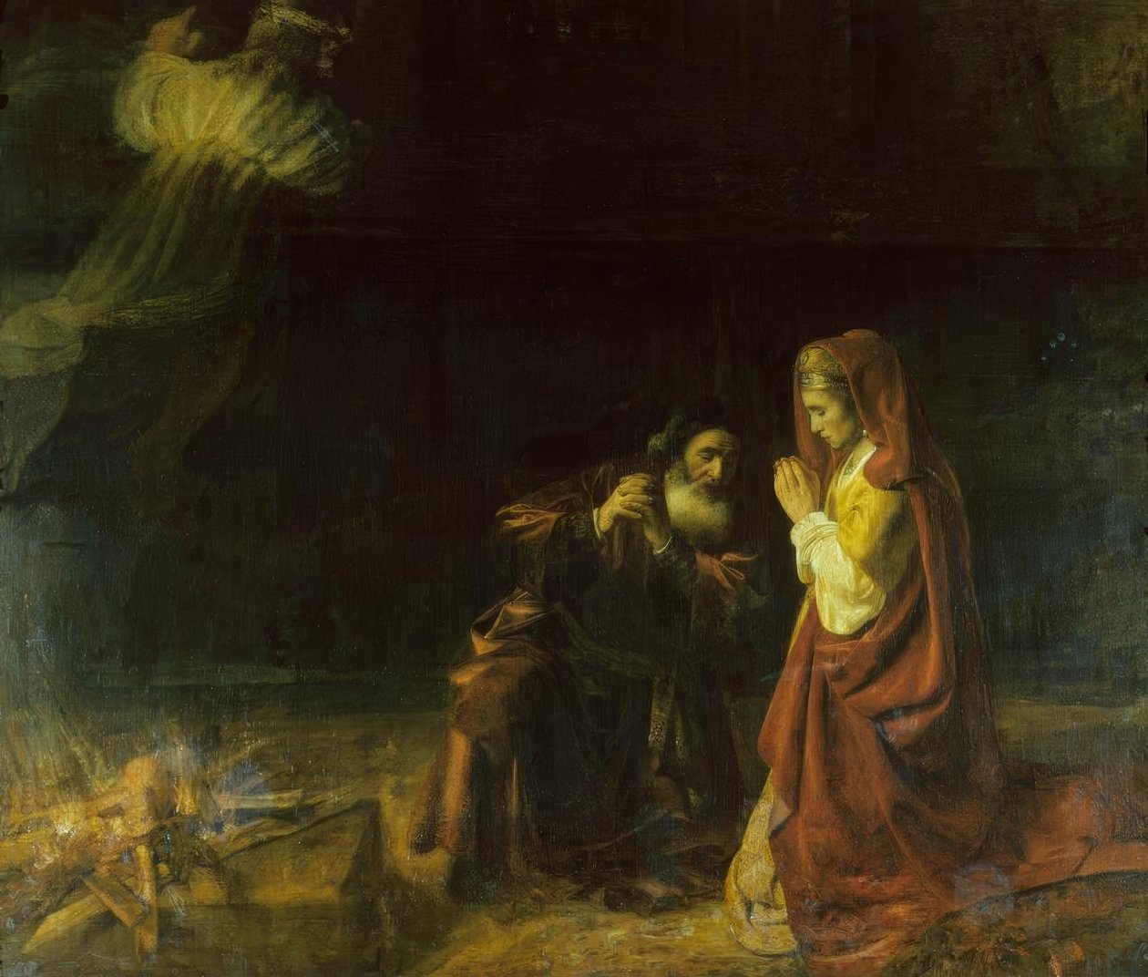 The Sacrifice of Manoah by Rembrandt van Rijn