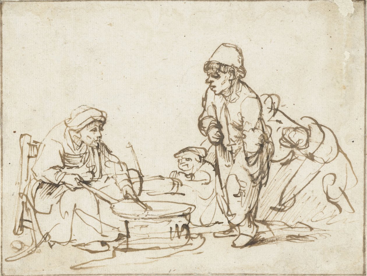 The Pancake Woman, c. 1635 by Rembrandt van Rijn