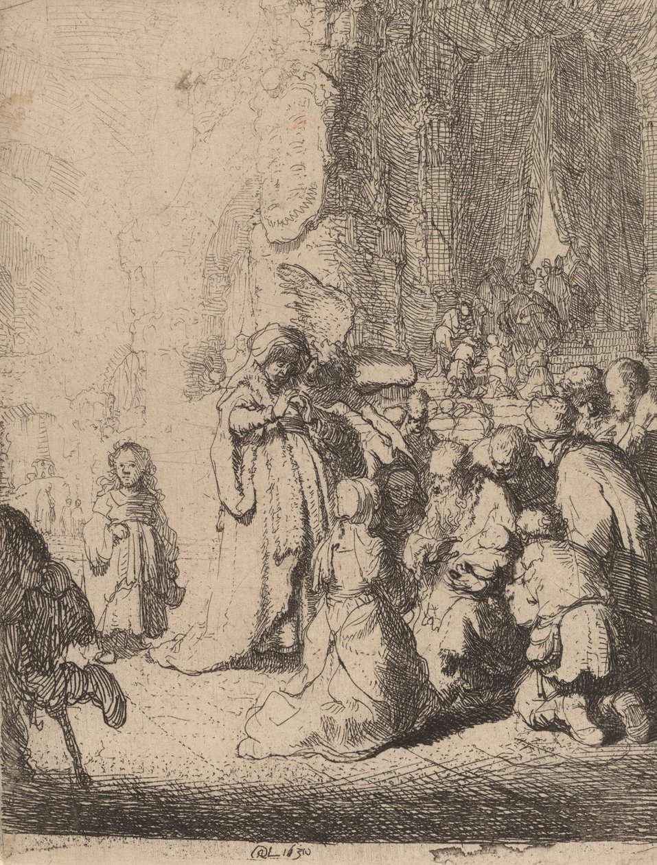 The Presentation in the Temple with the Angel: Small Plate