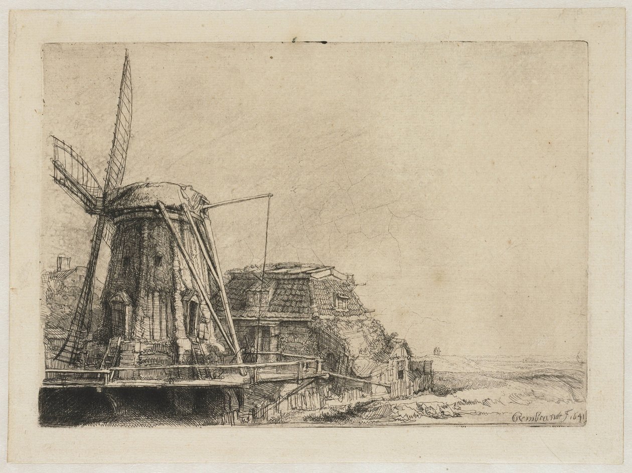The Windmill by Rembrandt van Rijn: Buy fine art print