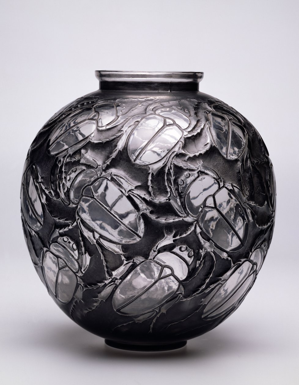 Large Scarabs Vase by Rene Jules Lalique: Fine art print