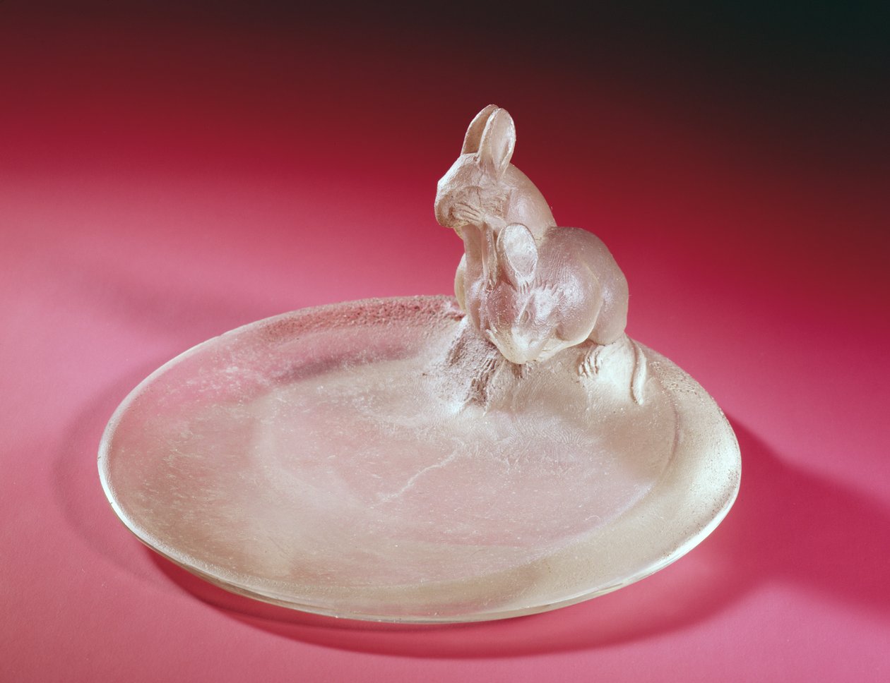Study of two animals, cire perdue, by Lalique, c.1902