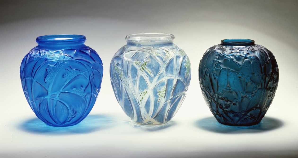 Three Vases by Rene Jules Lalique: Buy fine art print