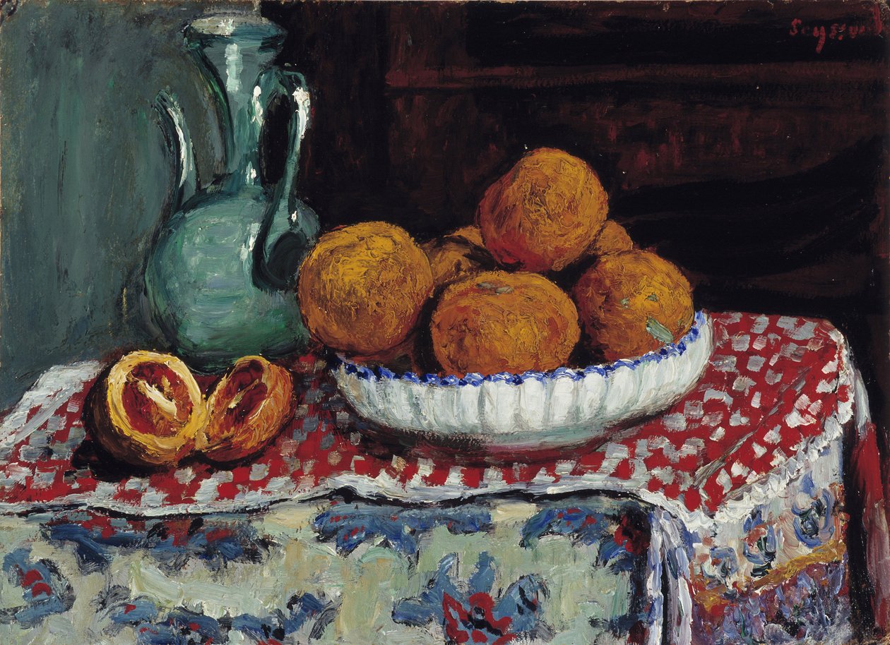 Still Life at the Jug, Painting by Rene Seyssaud, 1909