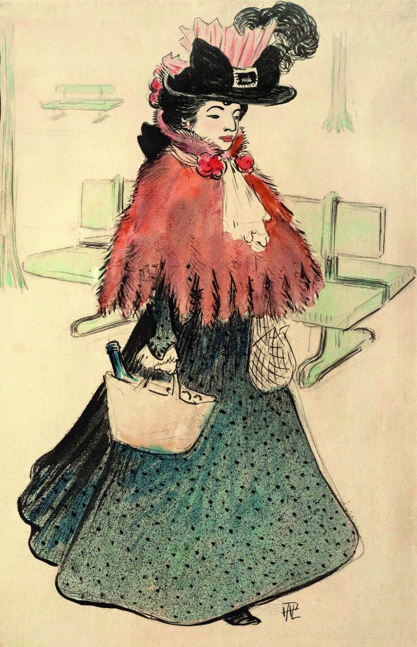 The Beautiful Jewess Goes Shopping. Le Rire Magazine, 1896