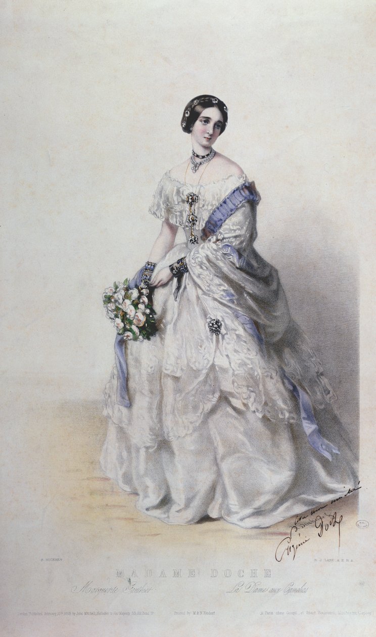 Portrait of Madame Eugenie Doche in the role of Marguerite Gautier, 'La ...