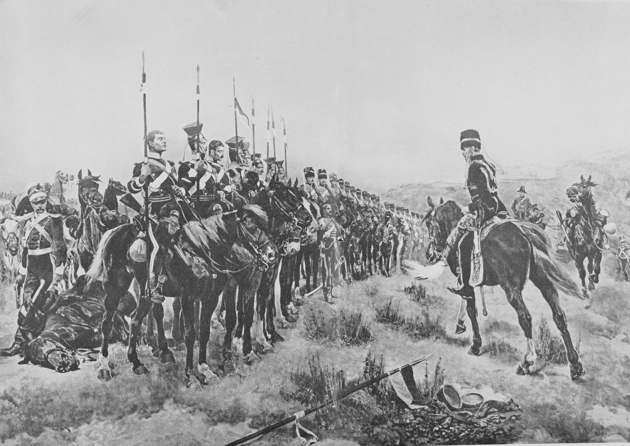 All That Was Left of the 600, Illustration from 'British Battles on ...