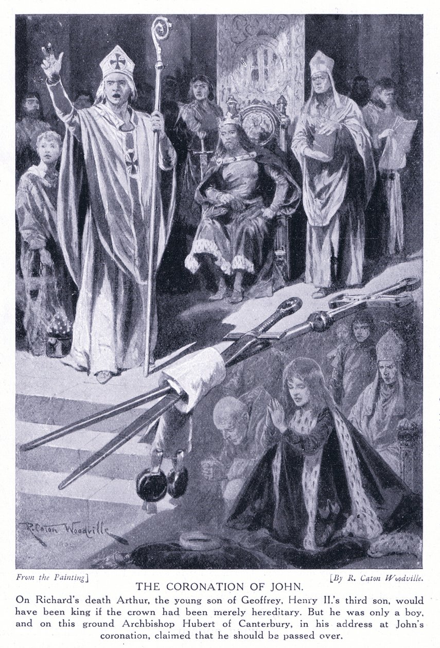 The Coronation of John by Richard Caton Woodville junior