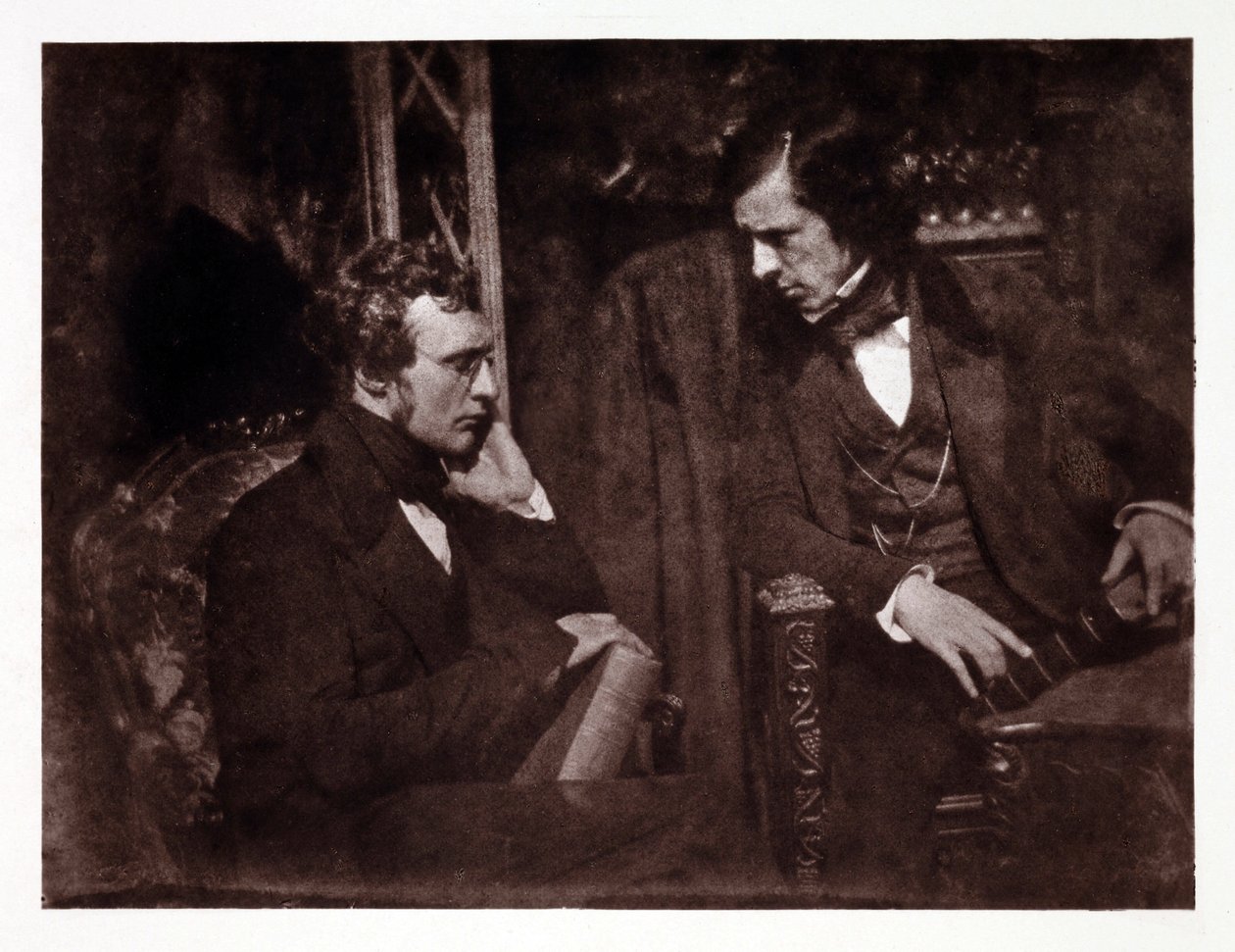 Two men in conversation: Dr Samuel Brown (1817-1856) and Reverend ...