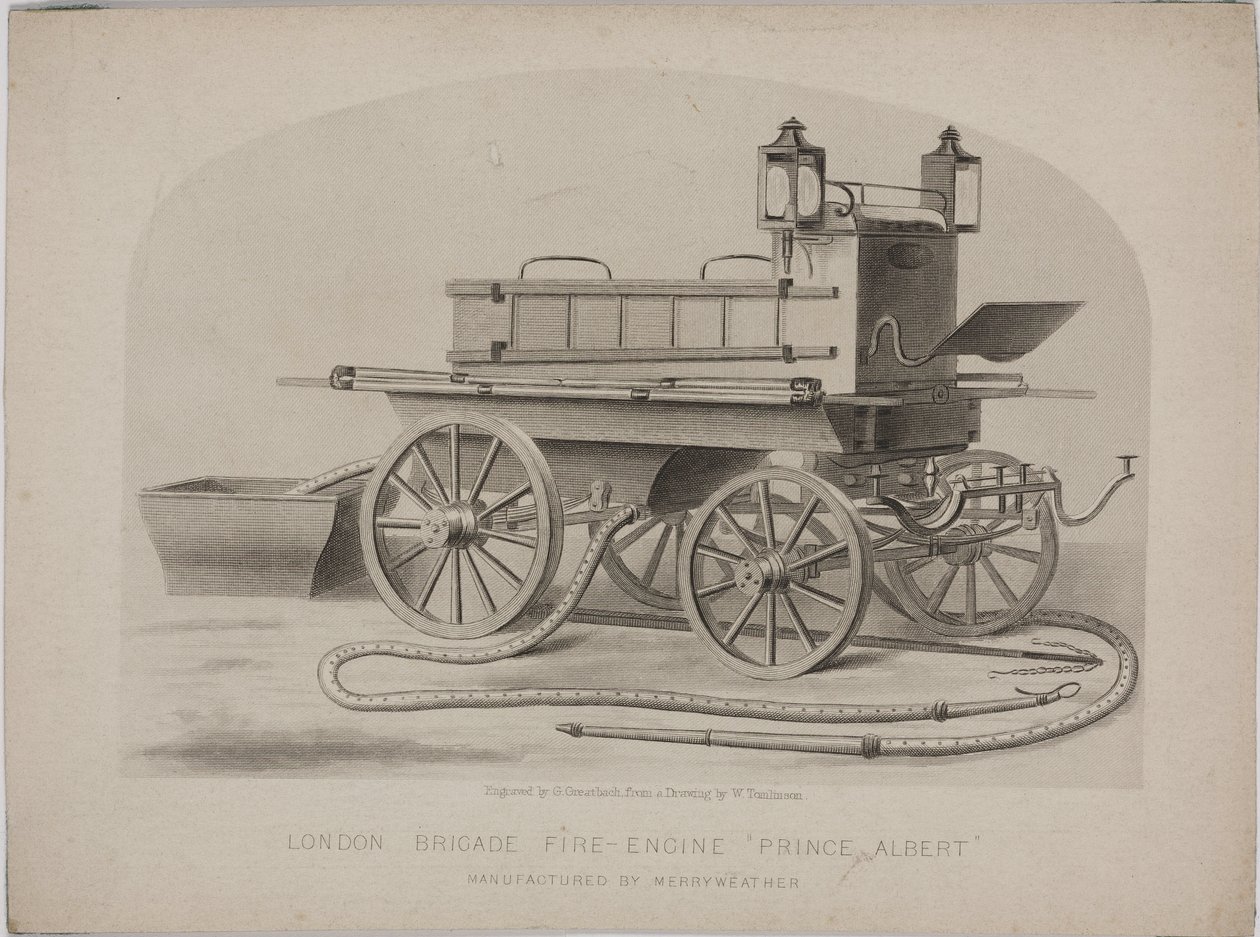 London Brigade Fire Engine 'Prince Albert', c 1880